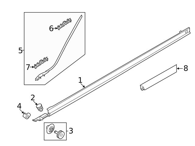 Genuine Volvo 31448939 A Pillar Trim Panel Insert; Left - Volvo