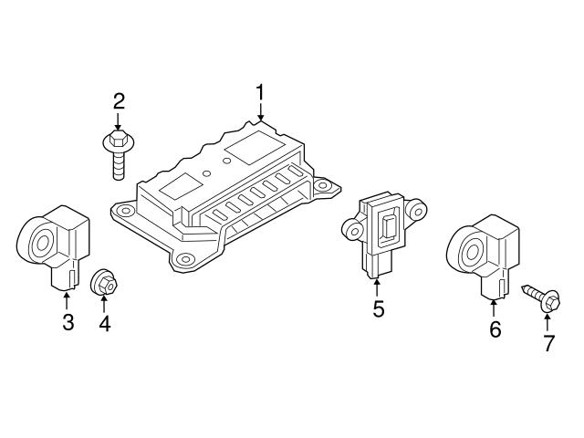 Genuine Volvo 31451528 Impact Sensor - Volvo | 31429672