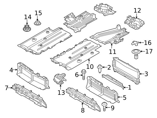 Genuine Volvo 31455419 Radiator Support Air Deflector - Volvo