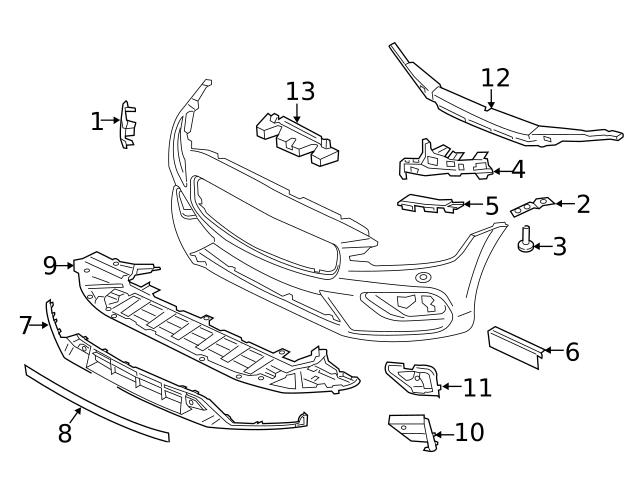 Genuine Volvo 31455656 Grille; Front Lower Center - Volvo
