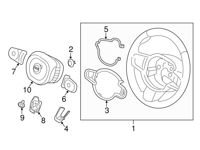 Genuine Volvo 31455733 Steering Wheel Trim - Volvo