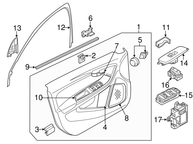 Genuine Volvo 31456701 Power Window Control Module; Right - Volvo ...