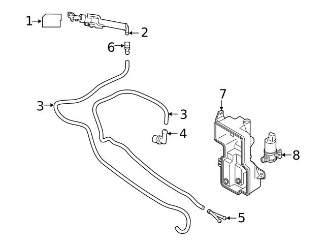 Genuine Volvo 31457285 Headlight Washer Nozzle; Right - Volvo