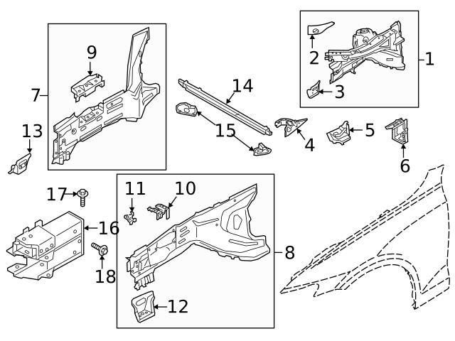 Genuine Volvo 31463937 Frame Rail End; Right - Volvo