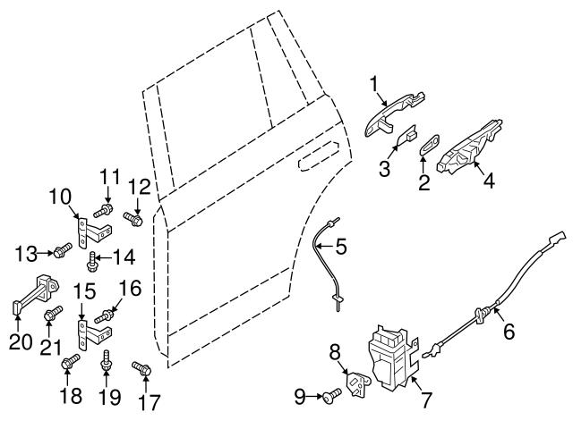 Genuine Volvo 31468521 Door Hinge Parts; Right - Volvo