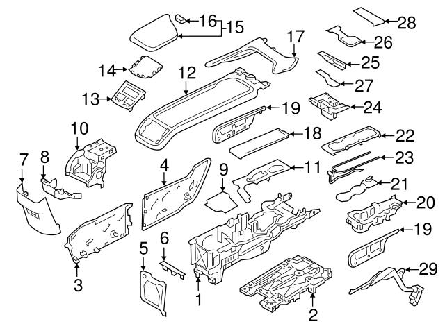 Genuine Volvo 31469539 Console Lid - Volvo