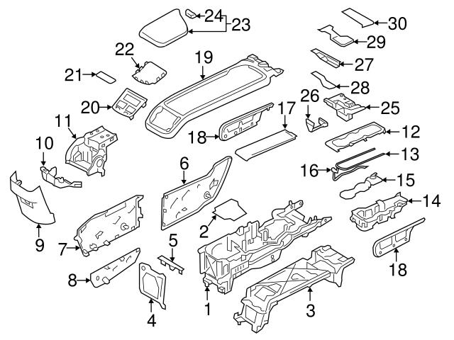 Genuine Volvo 31469856 Console Lid - Volvo