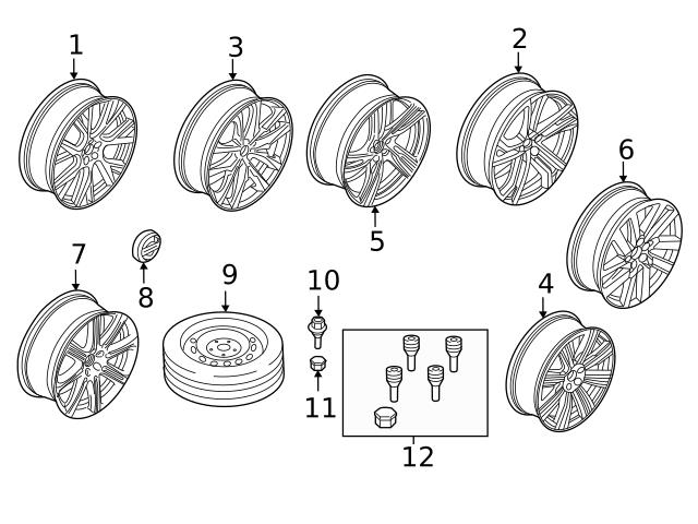 Genuine Volvo 31471082 Wheel Lug Bolt Cap - Volvo | 31423953