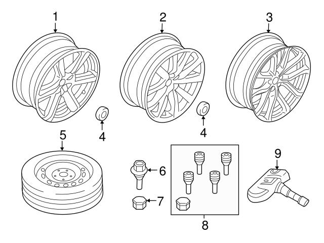 Genuine Volvo 31471435 Wheel Cap - Volvo | 31362296 31445779