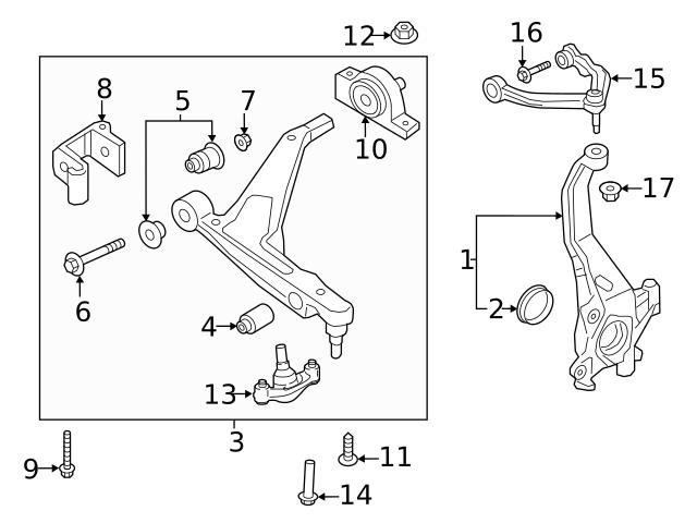 Genuine Volvo 31476302 Control Arm; Front Right Upper - Volvo