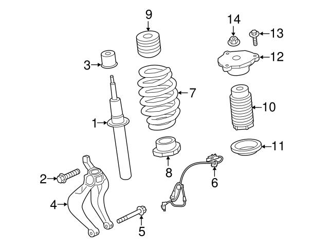 Genuine Volvo 31476797 Strut Assembly; Front Left - Volvo