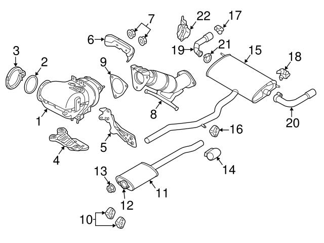 Genuine Volvo 31478512 Exhaust System Hanger; Left - Volvo | 31405441