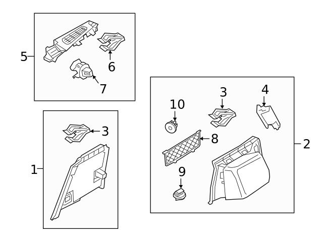Genuine Volvo 31484790 Cargo Net; Left - Volvo