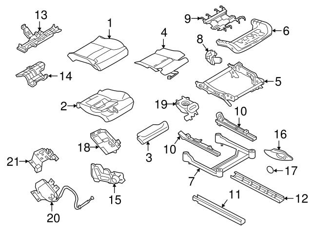 Genuine Volvo 31488332 Seat Track Cover; Outer, Inner - Volvo | 39831650