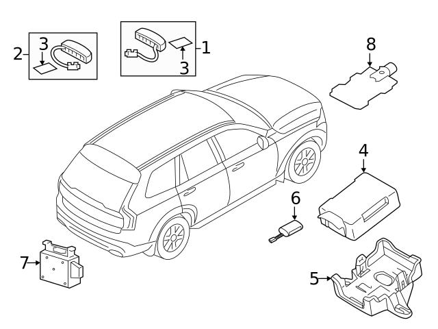 Genuine Volvo 31489409 Mobile Phone Control Module - Volvo