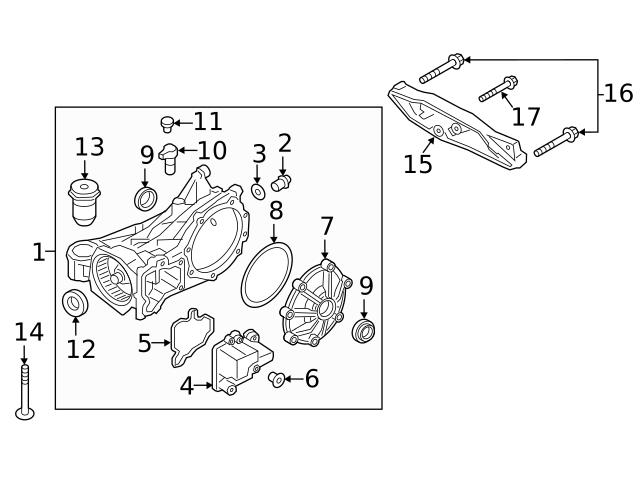Genuine Volvo 31492088 Differential Housing Support - Volvo