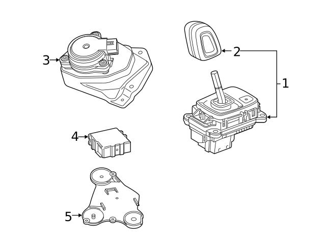Genuine Volvo 31492671 Auto Trans Shift Lever Knob - Volvo