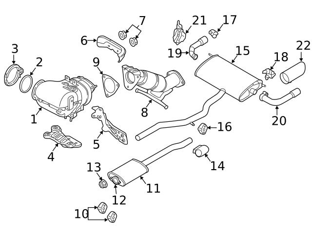 Genuine Volvo 31493468 Tail Pipe Tip; Left - Volvo