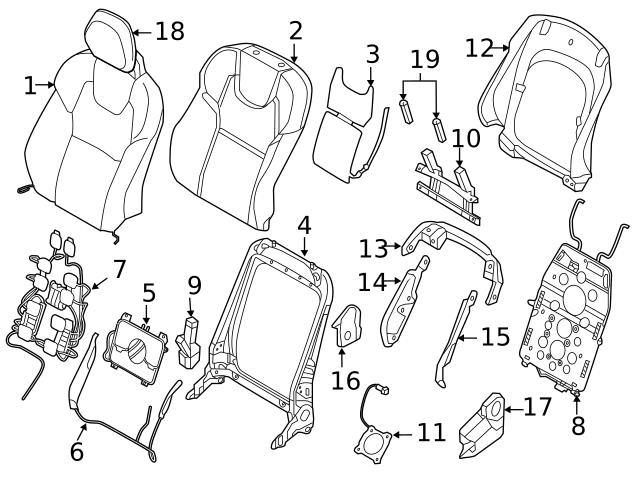 Genuine Volvo 31498661 Seat Hinge Cover - Volvo