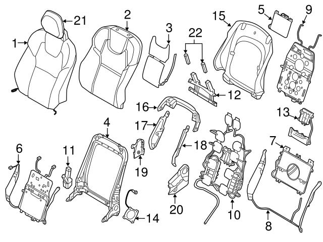Genuine Volvo 31498951 Temperature Controlled Seat Blower Motor; Rear ...