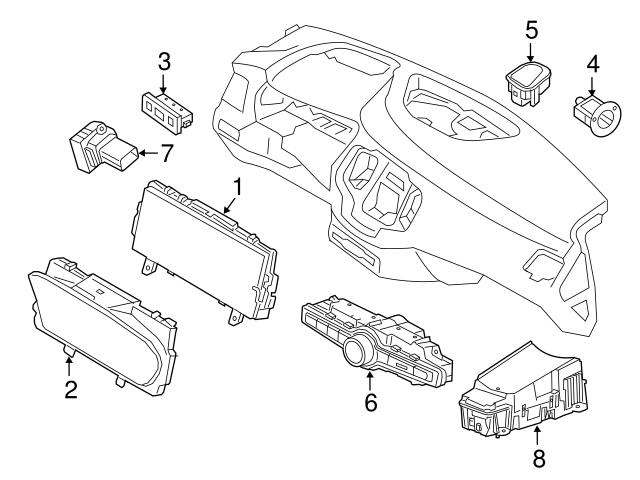 Genuine Volvo 31499630 Instrument Panel Lens - Volvo | 31453068