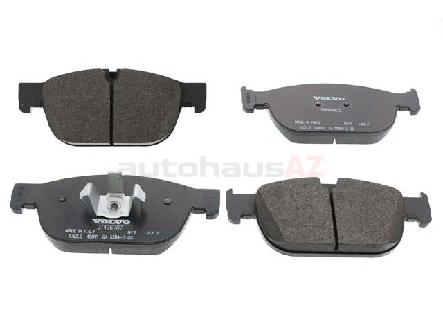 Genuine Volvo 31499905 Brake Pad Set; Front - Volvo | 31400527 31445975 ...