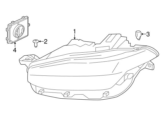 Genuine Volvo 31655779 Headlight; Right, Front Right Right | 31655270 ...