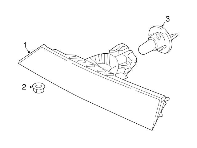 Genuine Volvo 31656777 Tail Light Assembly; Left - Volvo