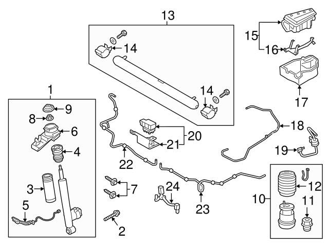 Genuine Volvo 31658444 Shock Absorber; Rear Left - Volvo