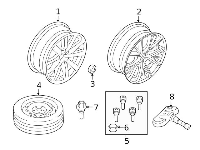 Genuine Volvo 31660916 Wheel Lug Bolt Cap - Volvo