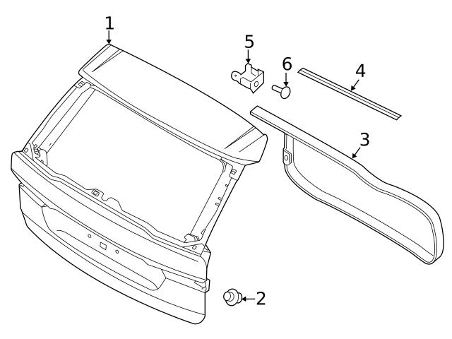 Genuine Volvo 31662715 Liftgate Seal - Volvo