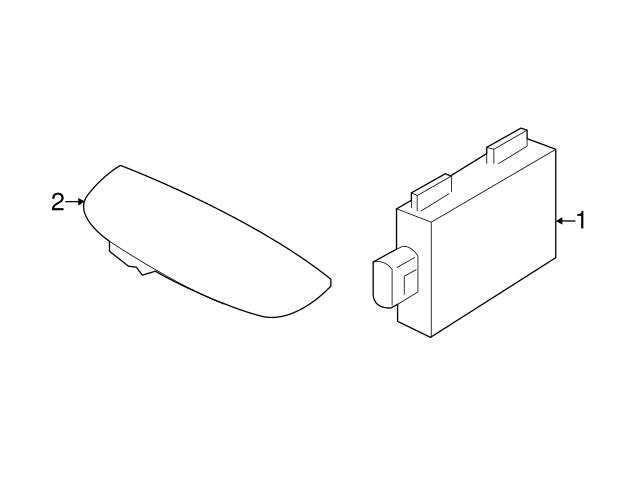 Genuine Volvo 31665692 Blind Spot Detection System Warning Sensor; Left ...