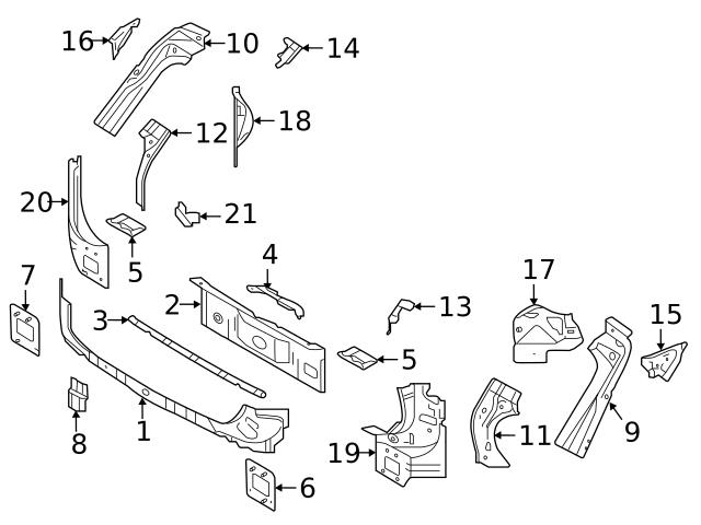 Genuine Volvo 31675588 Tail Light Pocket; Right - Volvo