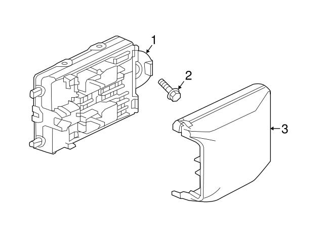 Genuine Volvo 31676644 Fuse Box - Volvo