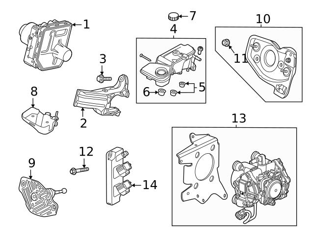 Genuine Volvo 31676894 Brake Master Cylinder Bracket