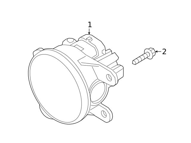 Genuine Volvo 31677940 Fog/Cornering Light Assembly; Right - Volvo