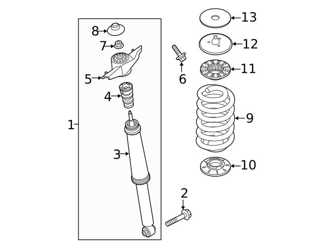 Genuine Volvo 31681956 Shock Bumper; Left, Right - Volvo
