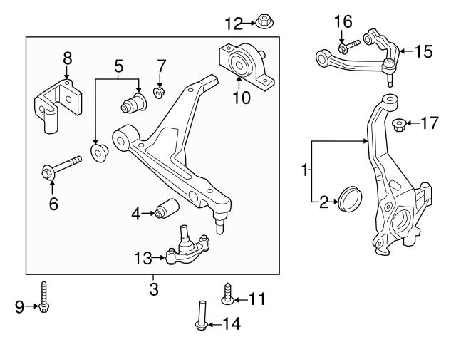 Genuine Volvo 31682225 Steering Knuckle; Front Left - Volvo | 31476611