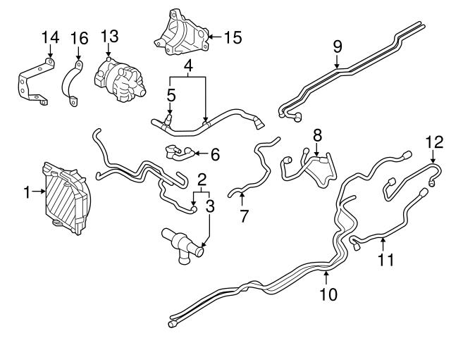 Genuine Volvo 31686557 Coolant Hose; Rear - Volvo | 31439816