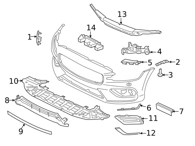 Genuine Volvo 31688826 Fog Light Trim; Left - Volvo