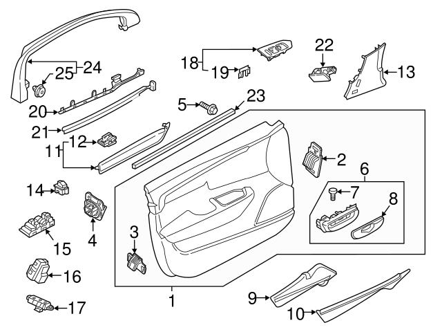 Genuine Volvo 31689032 Door Window Belt Weather Strip; Left - Volvo