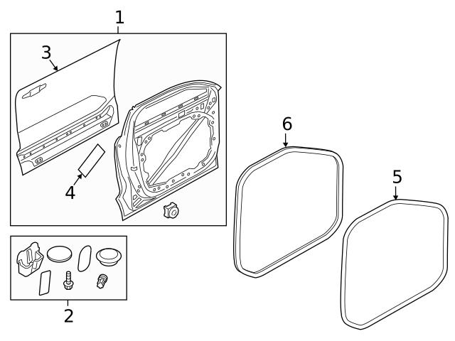 Genuine Volvo 31689509 Door Seal; Left, Right | 31425988