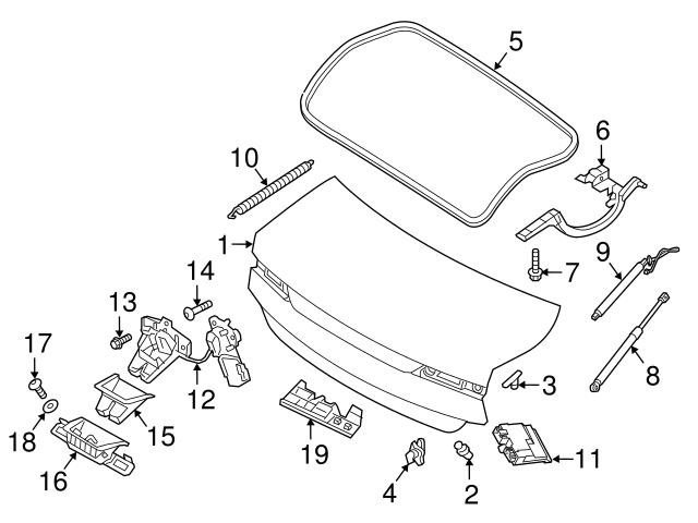 Genuine Volvo 31690207 Trunk Lid Pull Down Motor - Volvo | 31371787