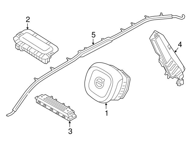 Genuine Volvo 31690214 Steering Wheel Air Bag - Volvo