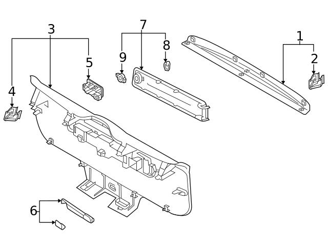 Genuine Volvo 32131022 Liftgate Pull Handle - Volvo