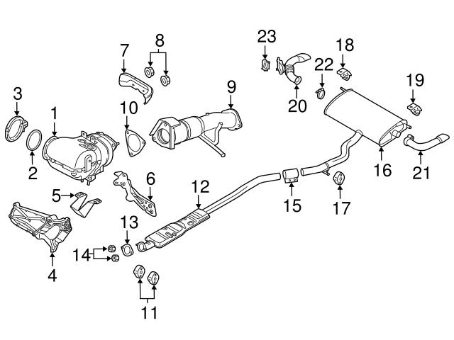 Genuine Volvo 32138534 Exhaust Back Pressure Regulator; Left, Right ...