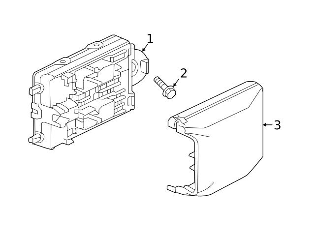 Genuine Volvo 32142591 Fuse Box - Volvo