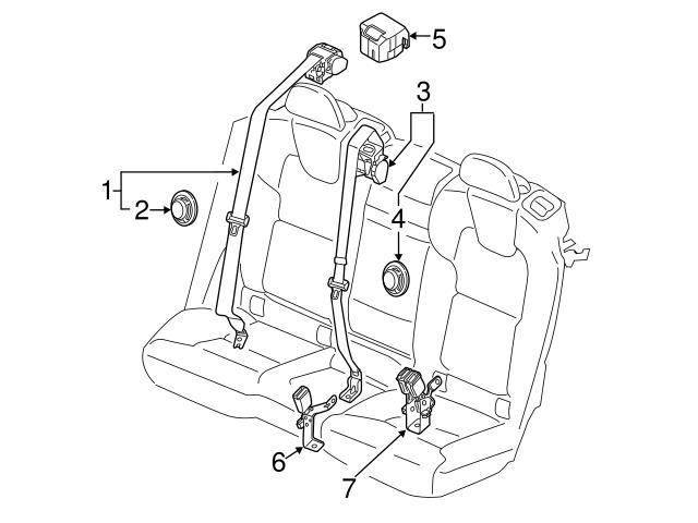 Genuine Volvo 32205740 Seat Belt Receptacle; Right - Volvo | 39838366