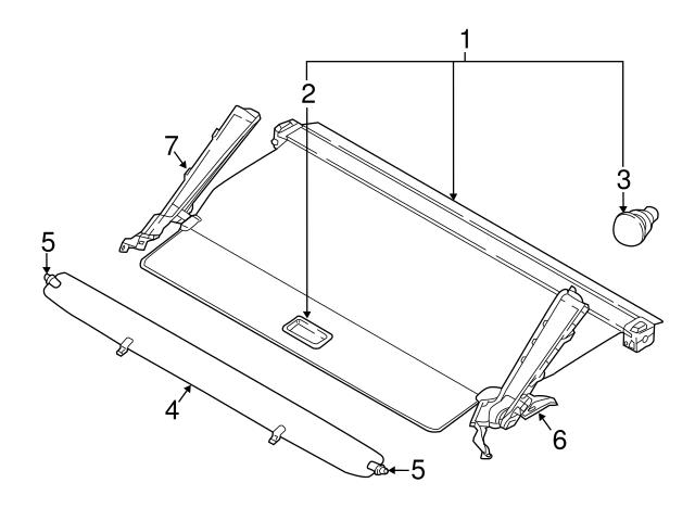 Genuine Volvo 32205899 Cargo Cover - Volvo | 39841508