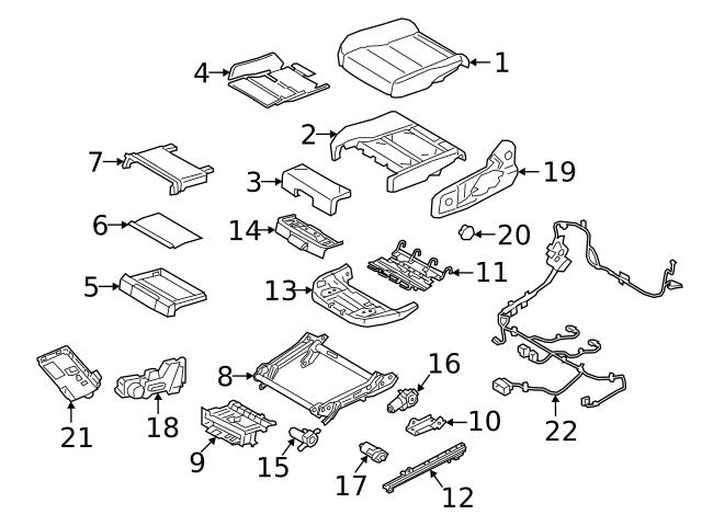 Genuine Volvo 32206577 Seat Motor; Left - Volvo